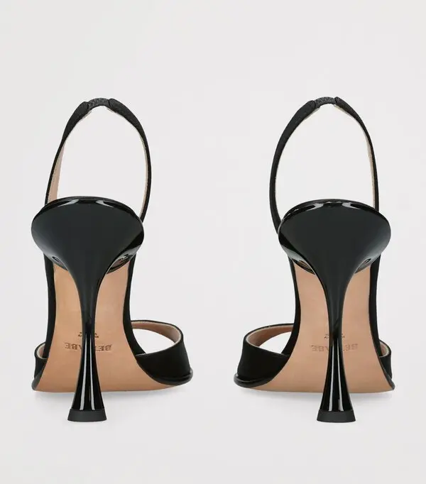 BETZÁBE Satin Slingback Sandals 100