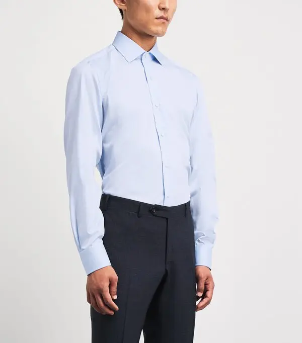 BARBA NAPOLI Cotton Twill Shirt
