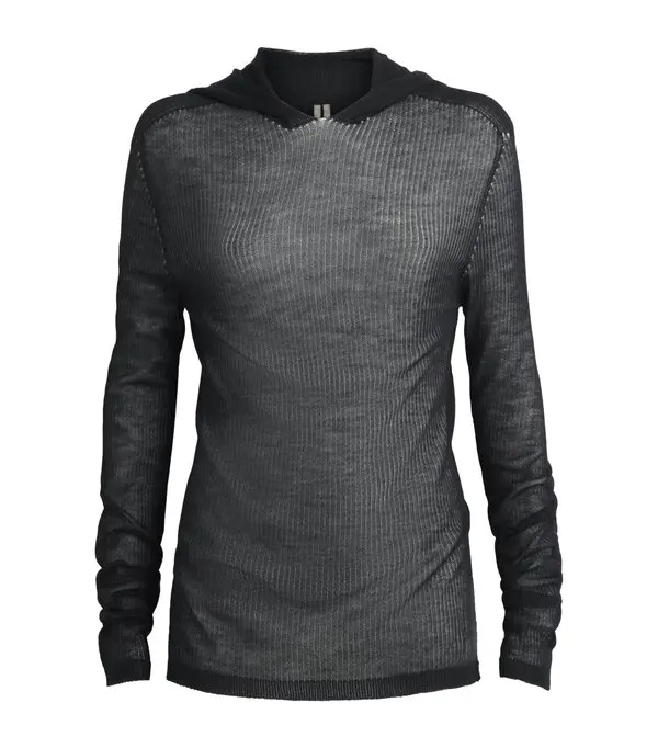 Rick Owens Cashmere Tower Hoodie