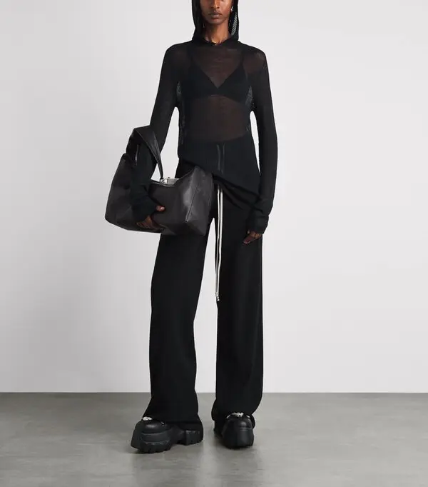 Rick Owens Cashmere Tower Hoodie