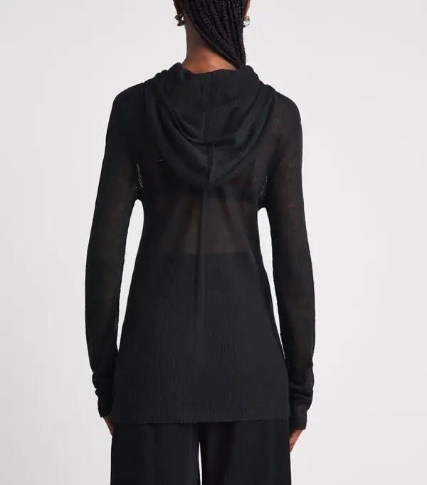 Rick Owens Cashmere Tower Hoodie