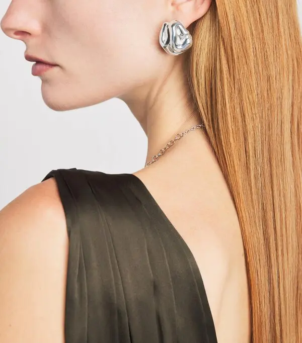 Completedworks Irregular Stud Earrings - Silver