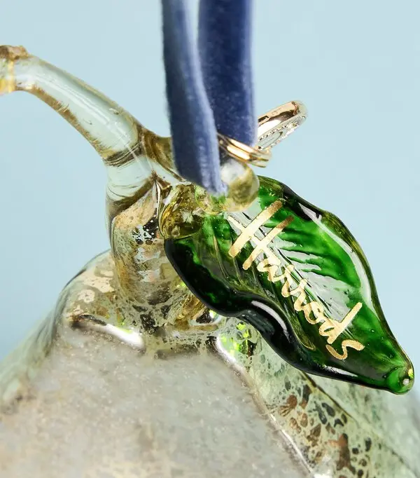 Harrods Glass Half Pear Tree Decoration