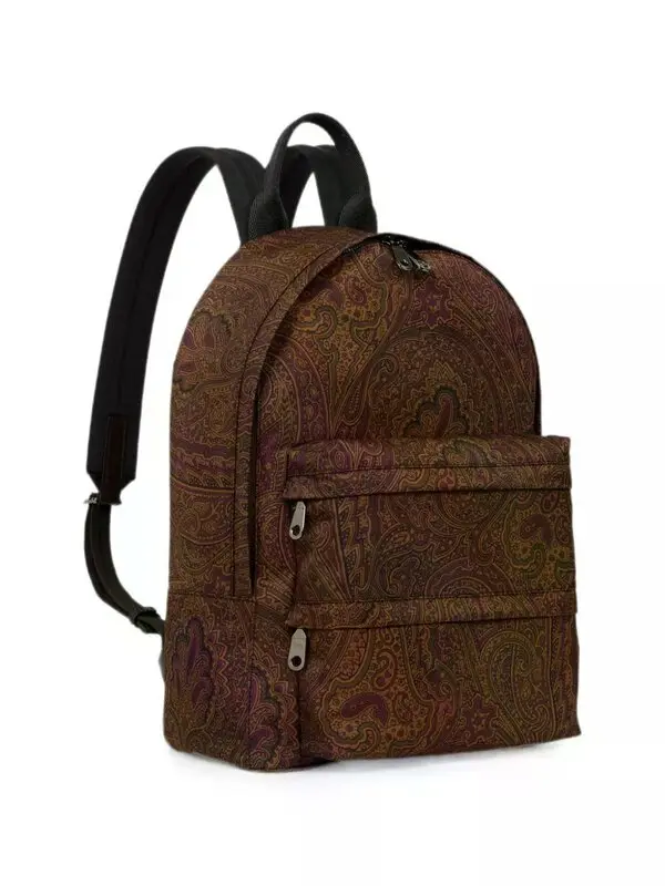 Etro Nylon Backpack With Arnica Motif