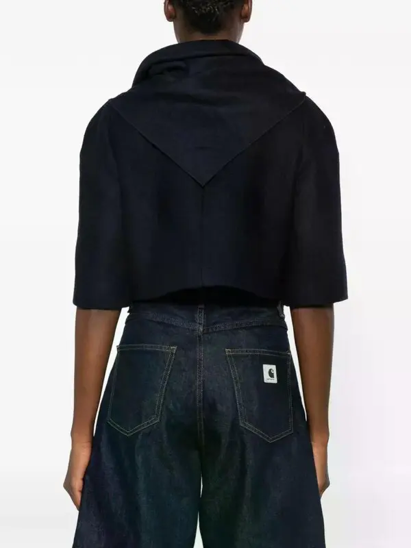 Maje Cropped Short-sleeve Blazer
