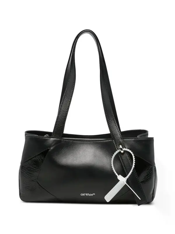 Off-White Small Oyah Leather Tote Bag - Black