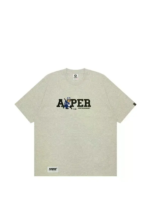 AAPE BY *A BATHING APE Graphic-print Logo-patch T-shirt