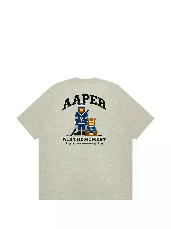 AAPE BY *A BATHING APE Graphic-print Logo-patch T-shirt