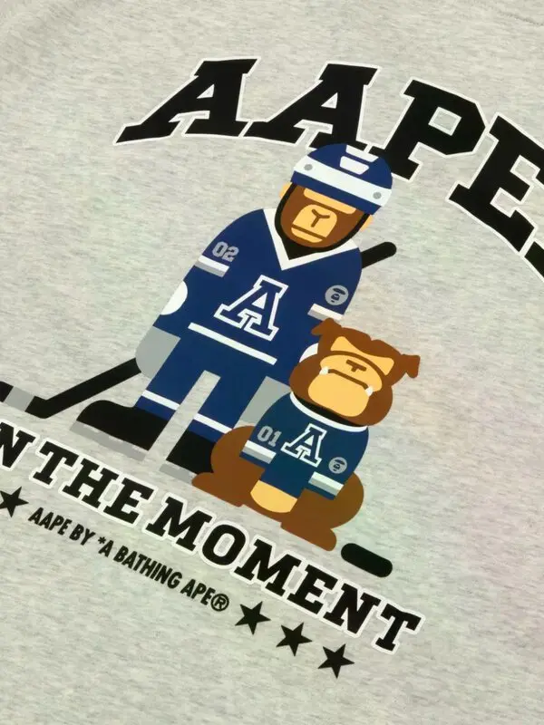AAPE BY *A BATHING APE Graphic-print Logo-patch T-shirt