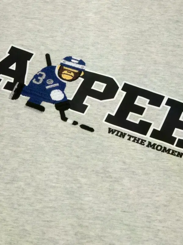 AAPE BY *A BATHING APE Graphic-print Logo-patch T-shirt