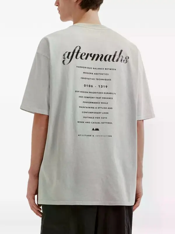AFTERMATHS Logo-print Cotton T-shirt