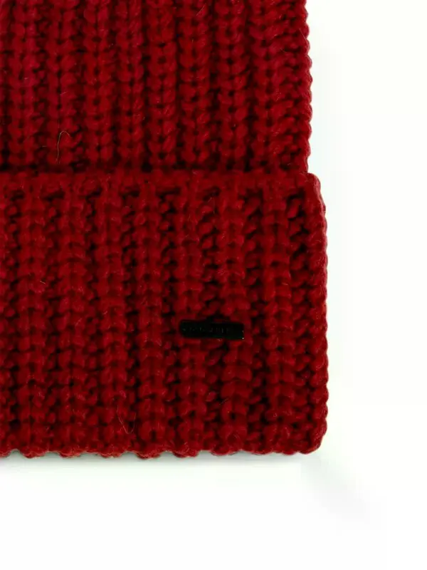 Dsquared2 Wool Beanie With Patch - Red