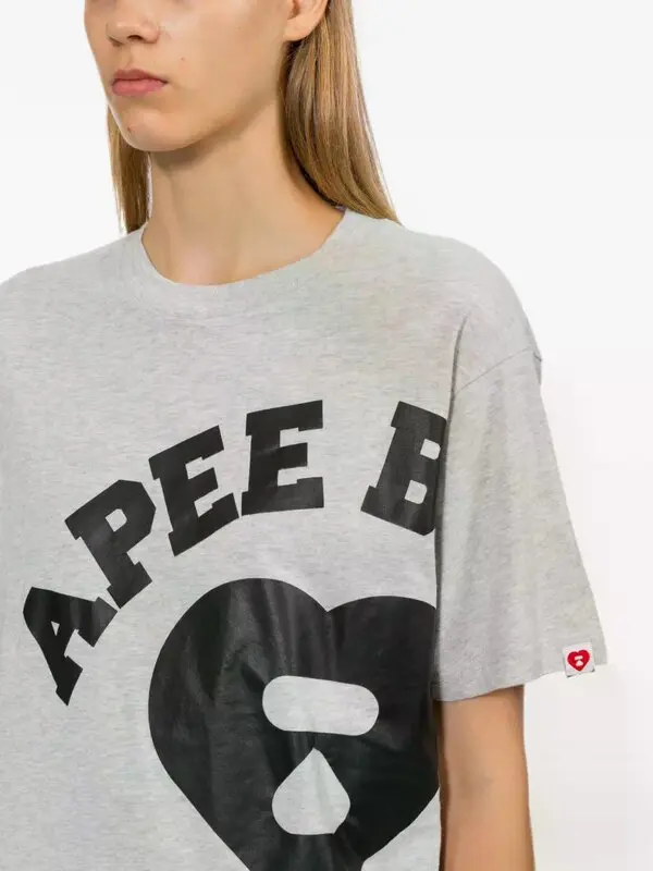 AAPE BY *A BATHING APE Heart Logo T-shirt