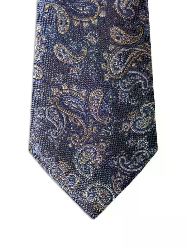HACKETT LONDON Paisley-patterned Tie - Blue