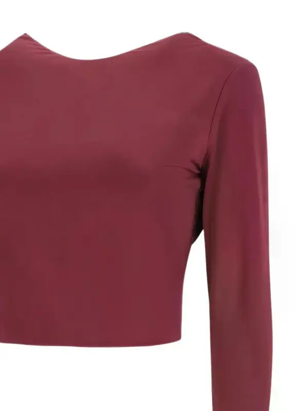 Andamane Lia Open-back Crop Top - Red