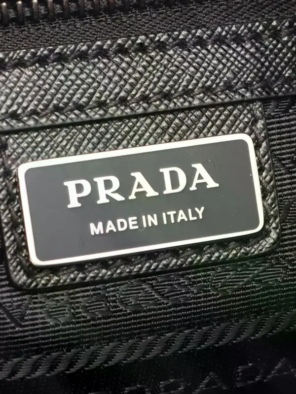 Prada 2013-2026 Saffiano Trimmed Tessuto Satchel