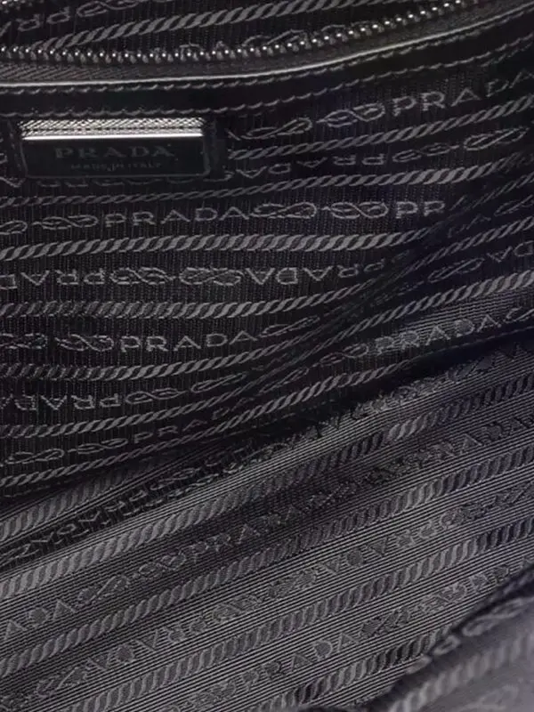 Prada 2013-2026 Saffiano Trimmed Tessuto Satchel