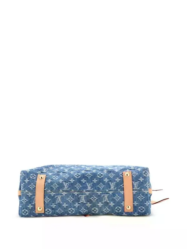 LOUIS VUITTON Carryall Monogram Denim Mm Hobo Bag - Blue