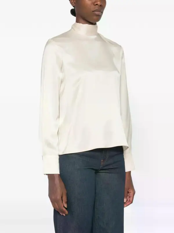 Maje Bow-detail High-neck Top
