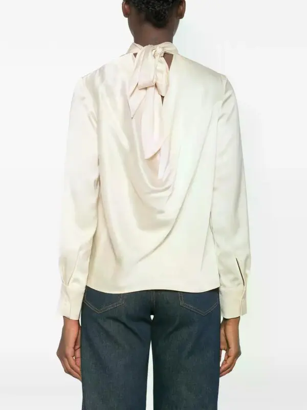 Maje Bow-detail High-neck Top