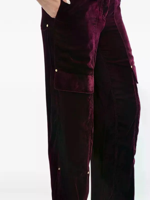 Stella McCartney Velour Cargo Pants