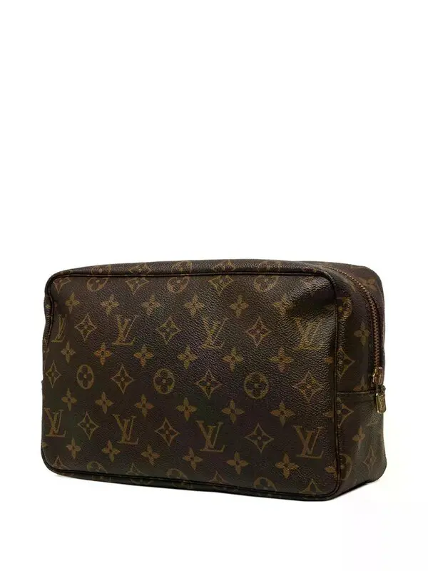LOUIS VUITTON Monogram Canvas Trouse Toilette 28 Clutch Bag - Brown