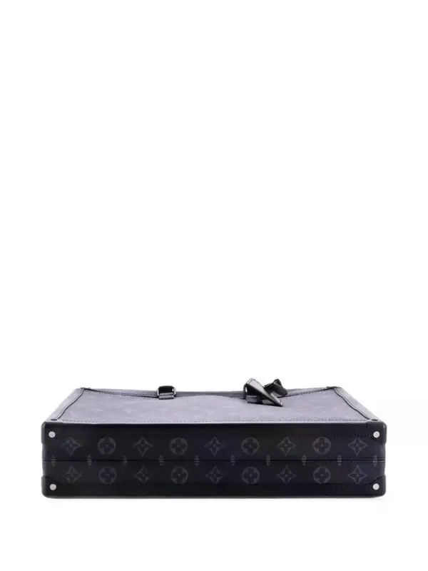 LOUIS VUITTON Soft Trunk Briefcase Monogram Eclipse Canvas Business Bag