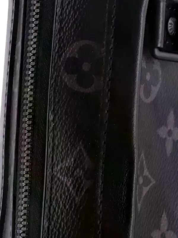 LOUIS VUITTON Soft Trunk Briefcase Monogram Eclipse Canvas Business Bag
