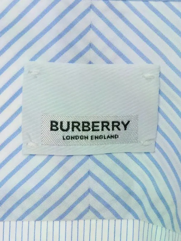 Burberry Striped Logo-embroidered Shirt