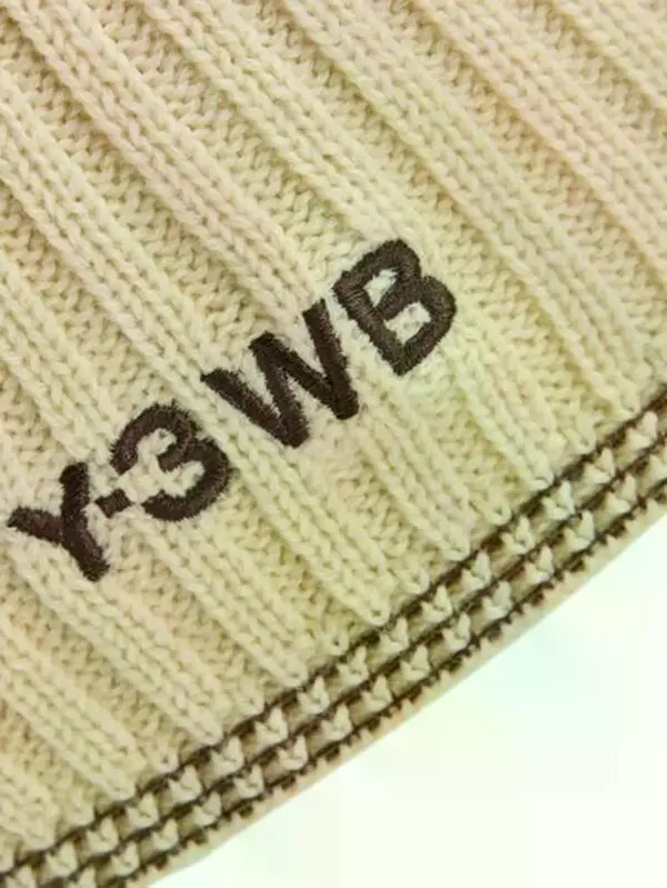 Y3 X Wales Bonner Ribbed-knit Visor Beanie Hat