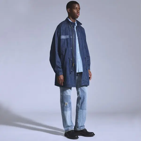 LEVI'S Tab Japanese Denim Fishtail Parka - Blue