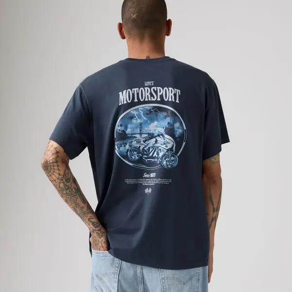 LEVI'S Relaxed Fit Graphic Tee - Blue