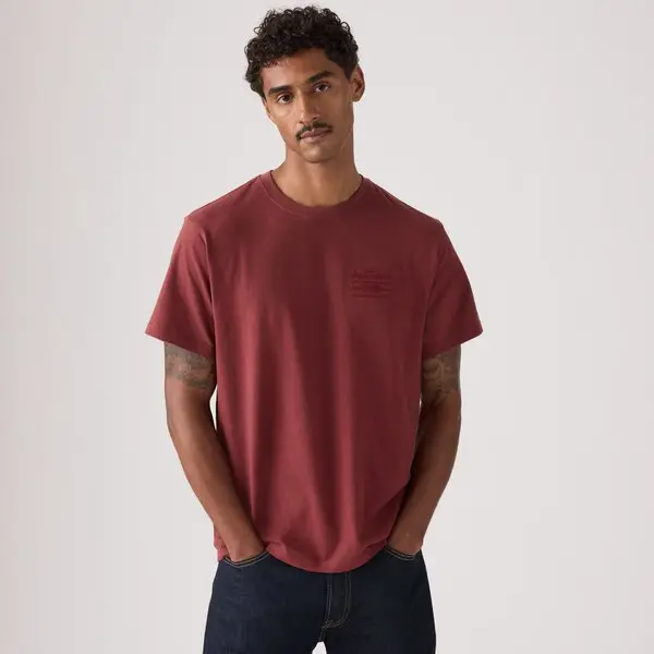LEVI'S Relaxed Fit Graphic Tee - Red