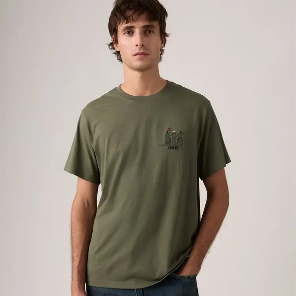 LEVI'S Relaxed Fit Graphic Tee - Green