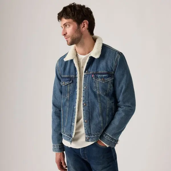 LEVI'S Type Iii Sherpa Trucker Jacket - Blue