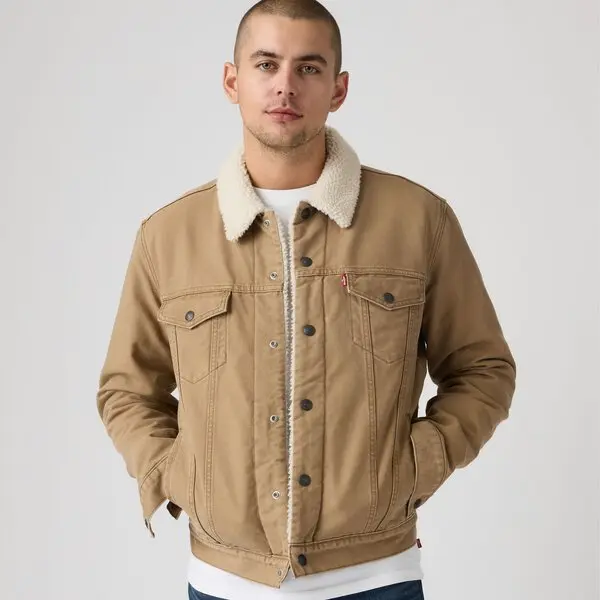 LEVI'S Type Iii Sherpa Trucker Jacket - Brown