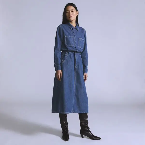 LEVI'S Denim Boiler Dress - Blue