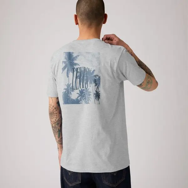 LEVI'S Relaxed Fit Graphic Tee - Grey
