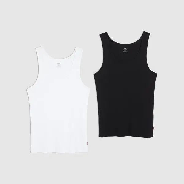 LEVI'S Rib Tank Two-pack - Black
