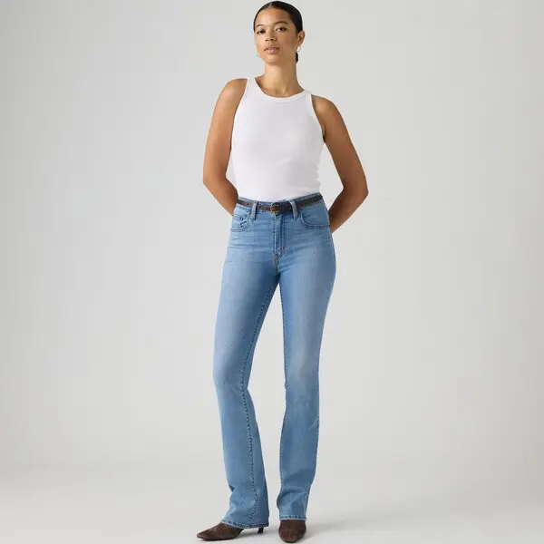 LEVI'S High Rise Bootcut Denim Trousers - Blue