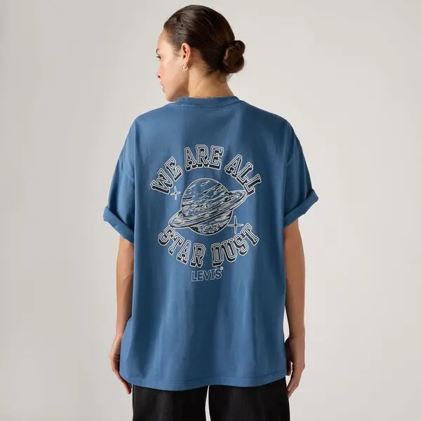 LEVI'S Star Dust" Graphic Oversized T-shirt - Blue