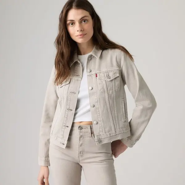 LEVI'S Original Denim Trucker Jacket - Grey