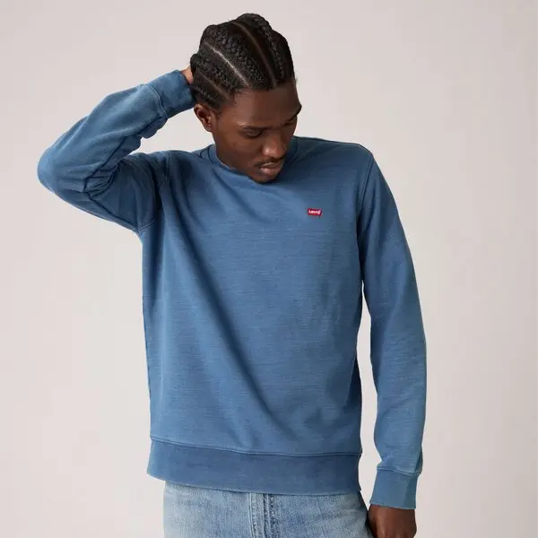 LEVI'S Original Housemark Crewneck Sweatshirt - Blue