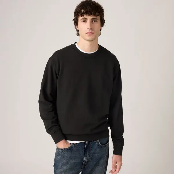 LEVI'S Original Housemark Crewneck Sweatshirt - Black