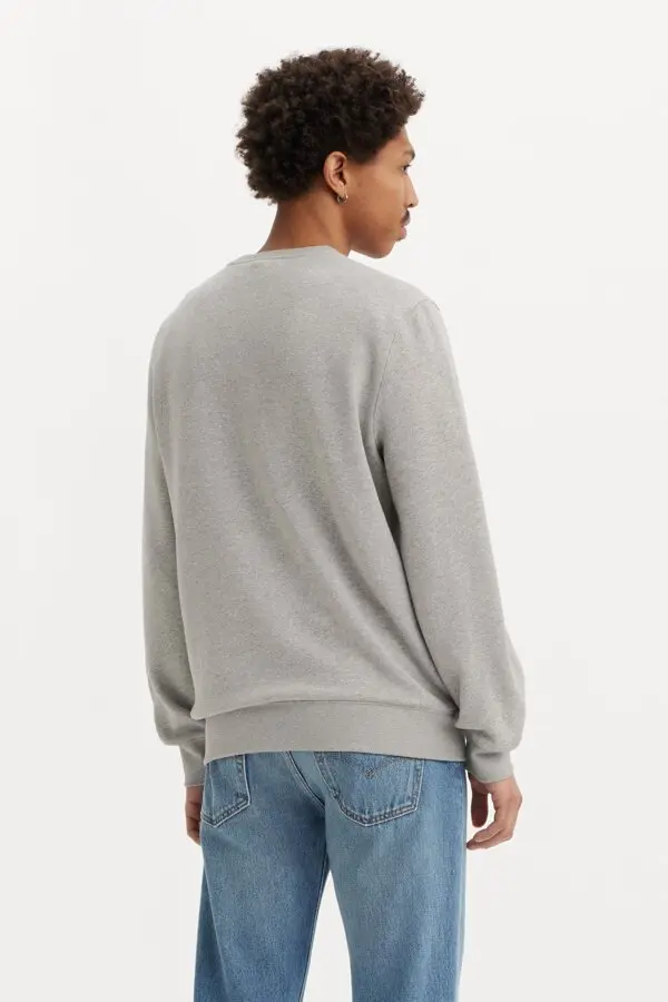 LEVI'S Classic Housemark Crewneck Sweatshirt - Grey