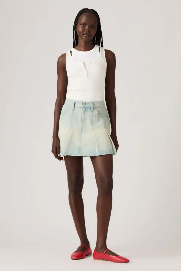 LEVI'S Pleated Mini Skirt