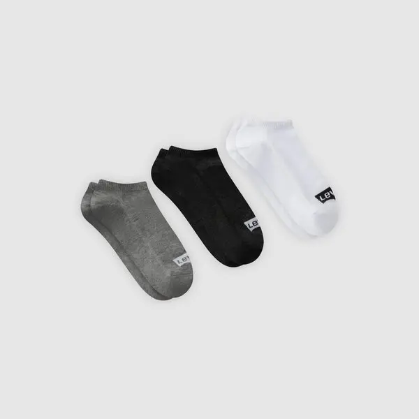 LEVI'S Low Cut Batwing Logo Recycled Cotton Socks 3 Pack