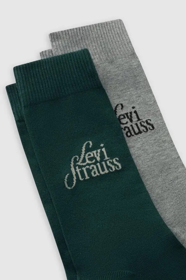 LEVI'S Regular Cut Logo Socks 2 Pack