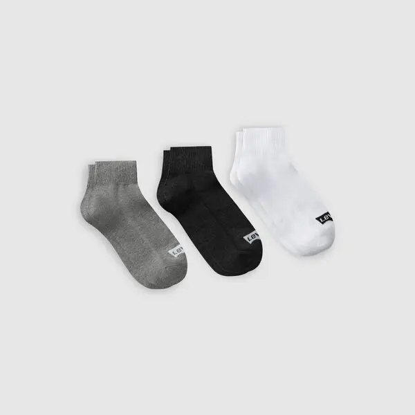 LEVI'S Batwing Logo Recycled Cotton Socks Three Pack - Grey
