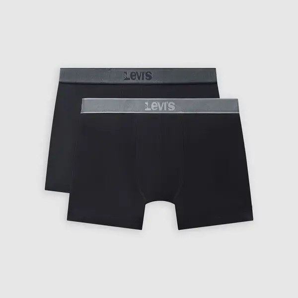 LEVI'S Twill Boxer Brief 2 Pack - Black